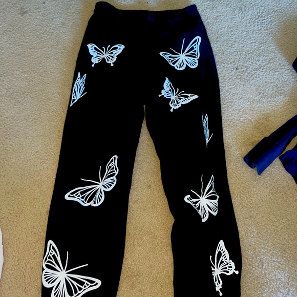 SHEIN | Pants & Jumpsuits | Womens Butterfly Pants | Poshmark